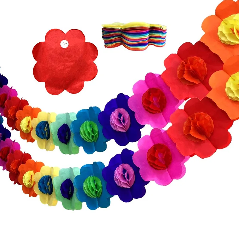 Crepe Paper Flower Garland