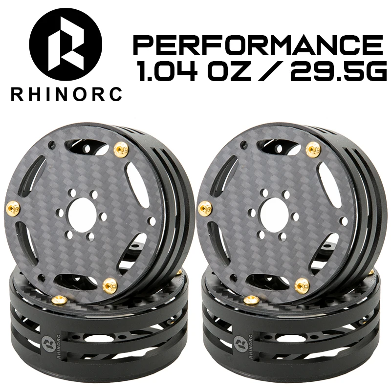 RhinoRC 2.2 inch Narrow Carbon Fiber Aluminum Pro LightWeight RC Car ...