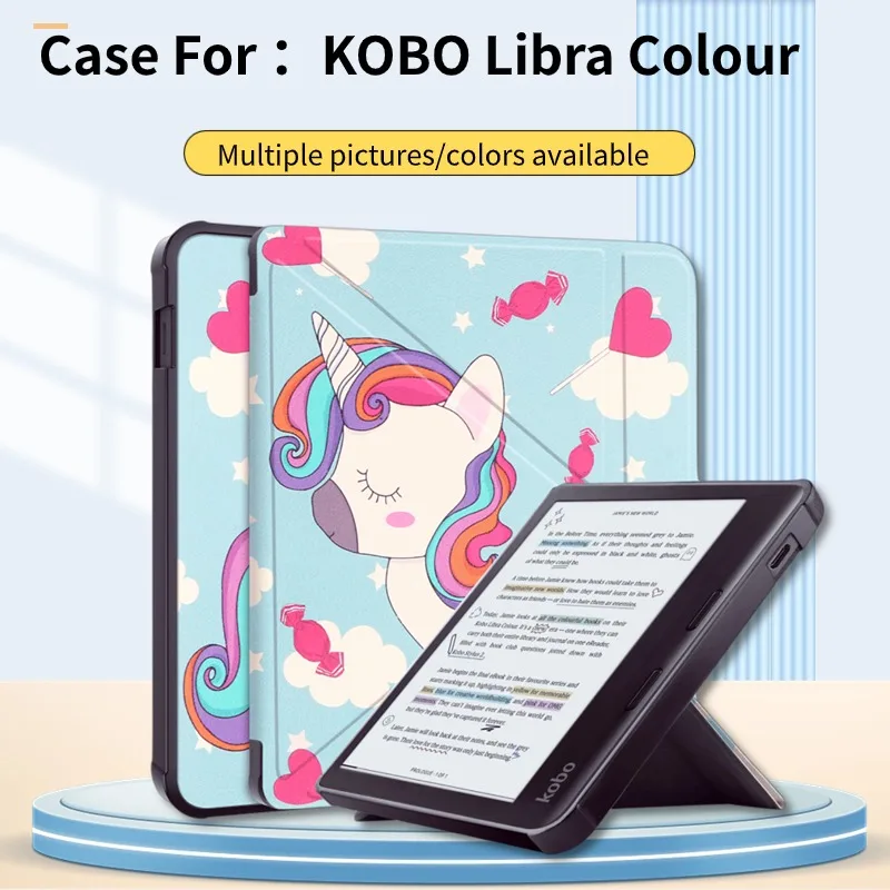 New-Case-For-Kobo-Libra-Colour-2024-Transformers-Stand-Flip-Leather ...