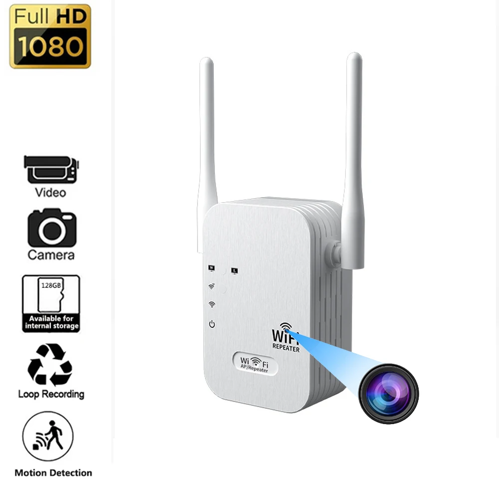WIFI Repeater with Mini Camera Interface HD Portable Household Wireless ...