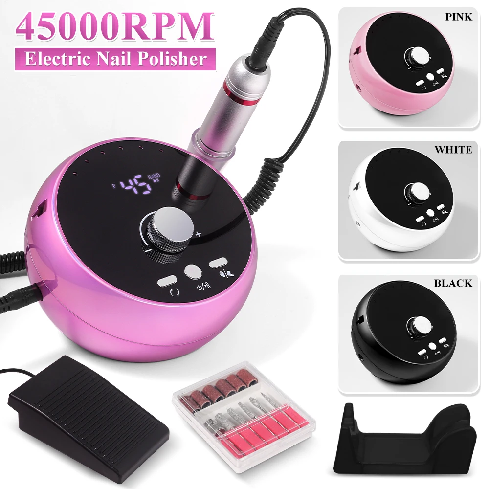Professional-Manicure-Drill-Machine-45000RPM-Electric-Nail-Drill ...