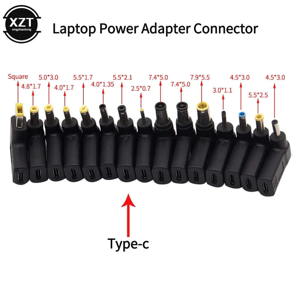 Laptop Power Adapter Connector Dc Plug USB Type C Female to Universal ...