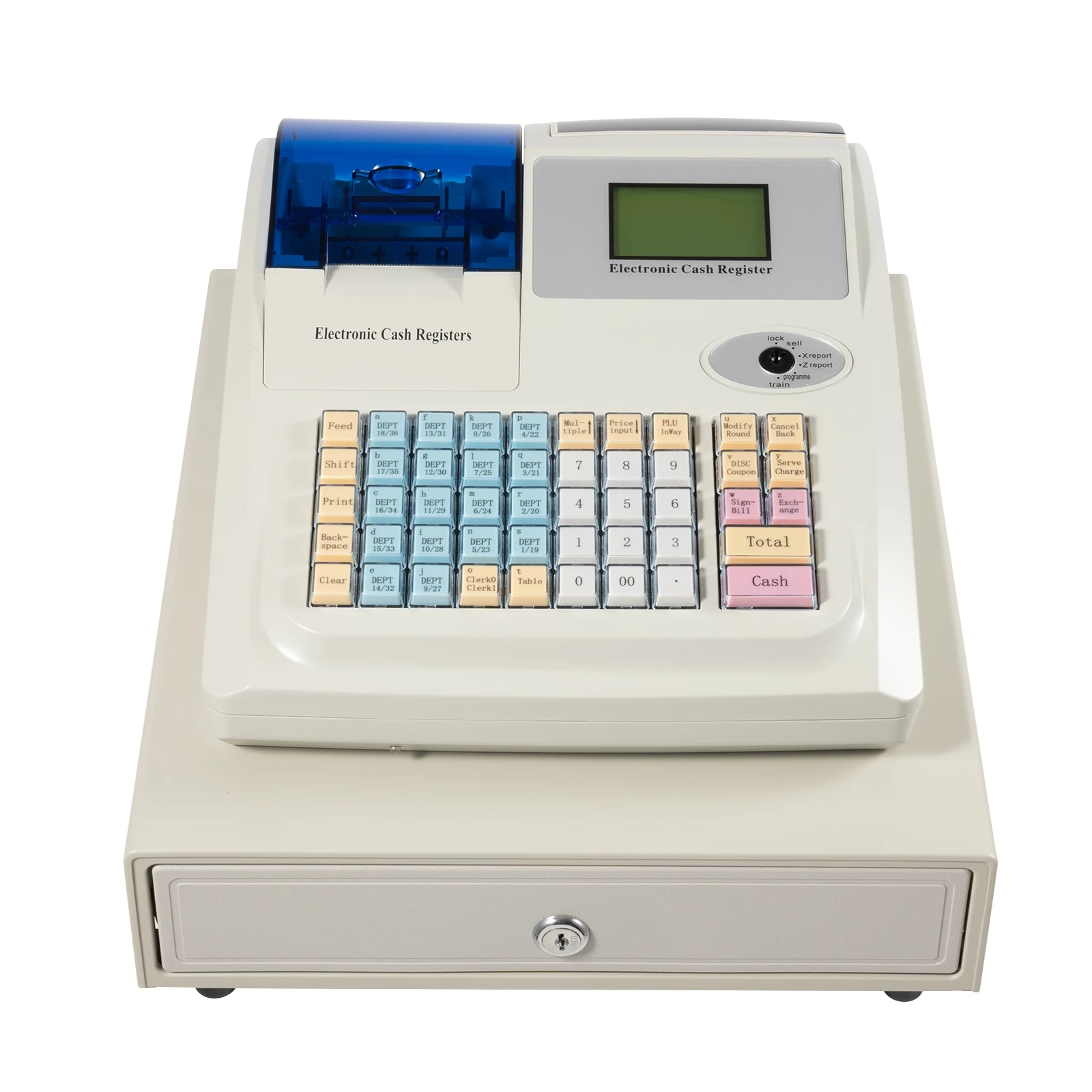 Electronic Cash Register 48 Keys Cash Management System with Thermal ...