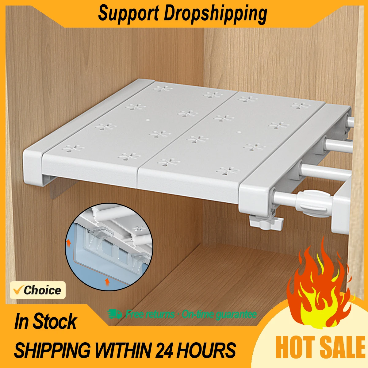 Adjustable-Extendable-Shelf-No-Punching-Wall-Mounted-Rack-Expandable ...