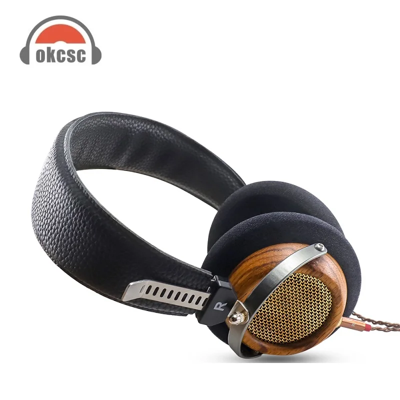 OKCSC-M2-Headsets-57MM-Speaker-Semi-Open-Back-HIfi-Olive-Wooden ...