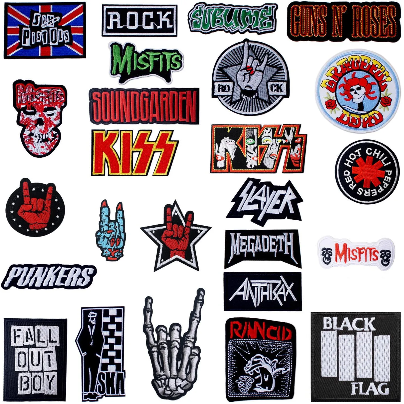 Song-Rock-Band-parches-para-planchar-m-sica-insignias-para-coser ...