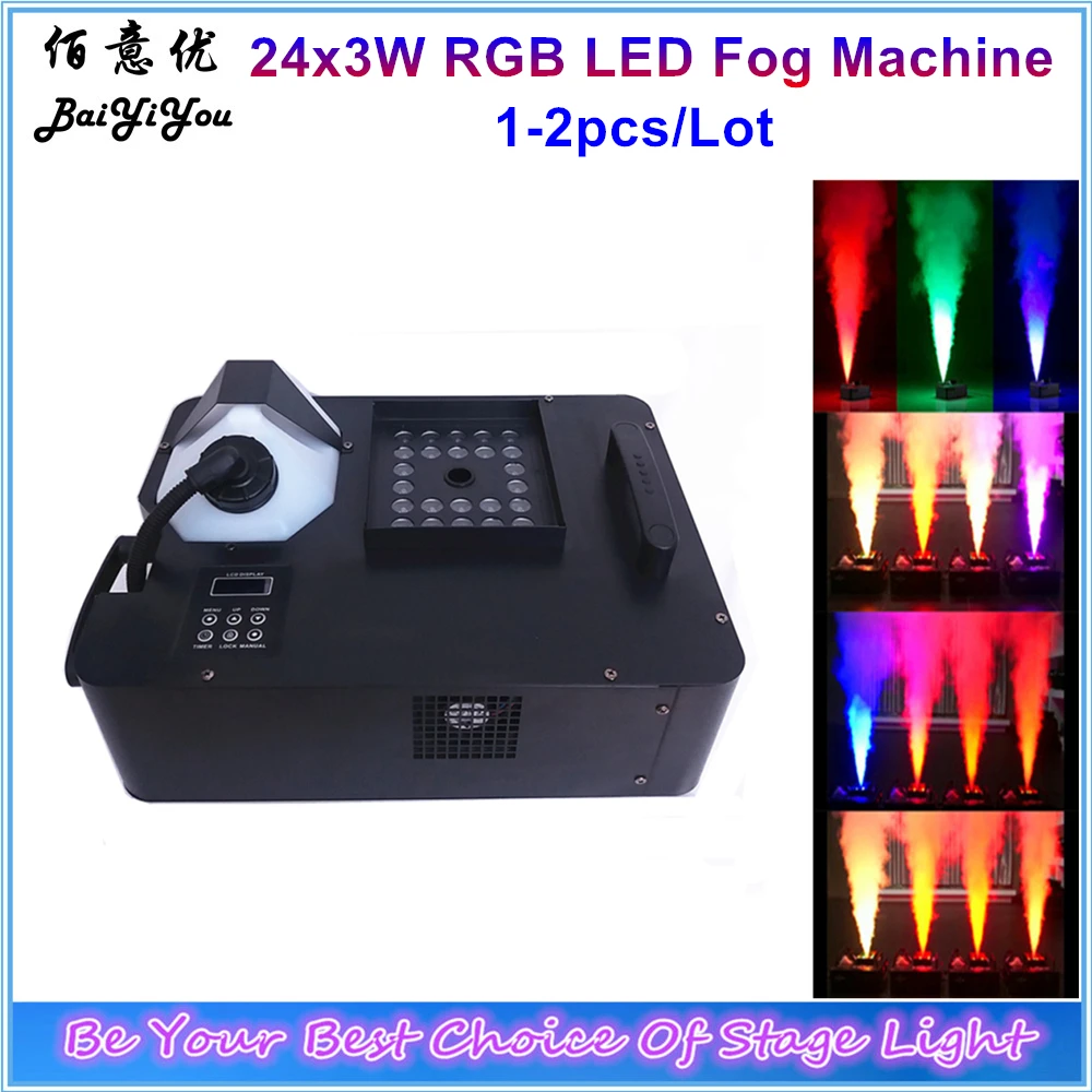 무대 효과 간헐천 Rgb Led 스프레이 수직 Dmx 안개 연기 기계 Led 불불꽃 Dj 조명 효과 및 컬러 연기 1 2 피스smoke Machinefog