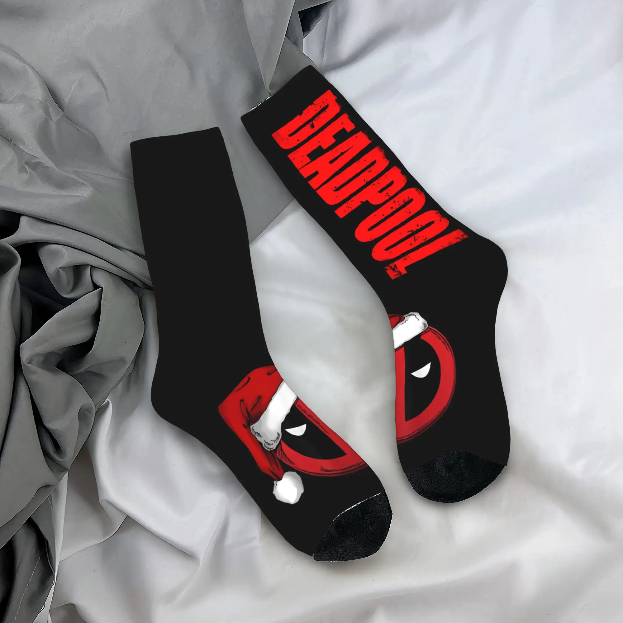 Deadpool-Icon-Santa-Hat-Merry-Christmas-Socks-Men-Women-Polyester ...