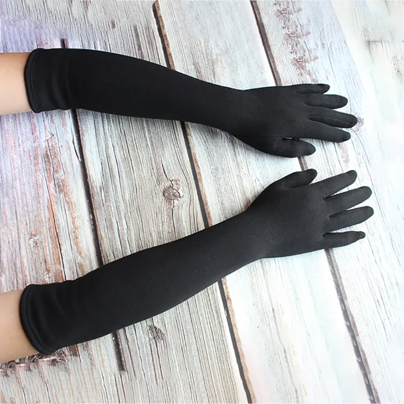Long-Gloves-Women-s-Knitted-Cotton-Elastic-Sun-Protection-Fashion ...