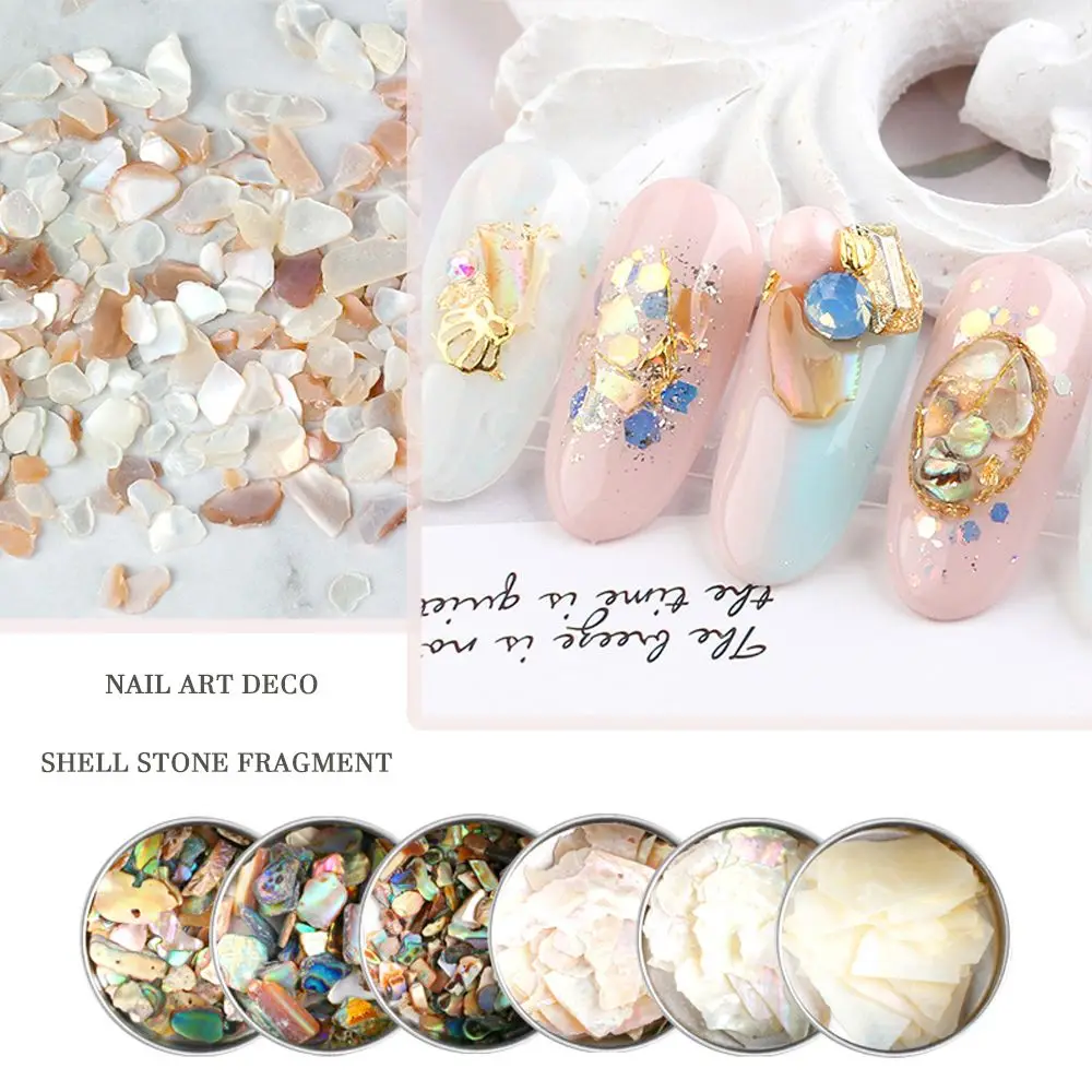 Shell Pieces Gravel Flakes Flashing Natural Nail Art Shellfish ...