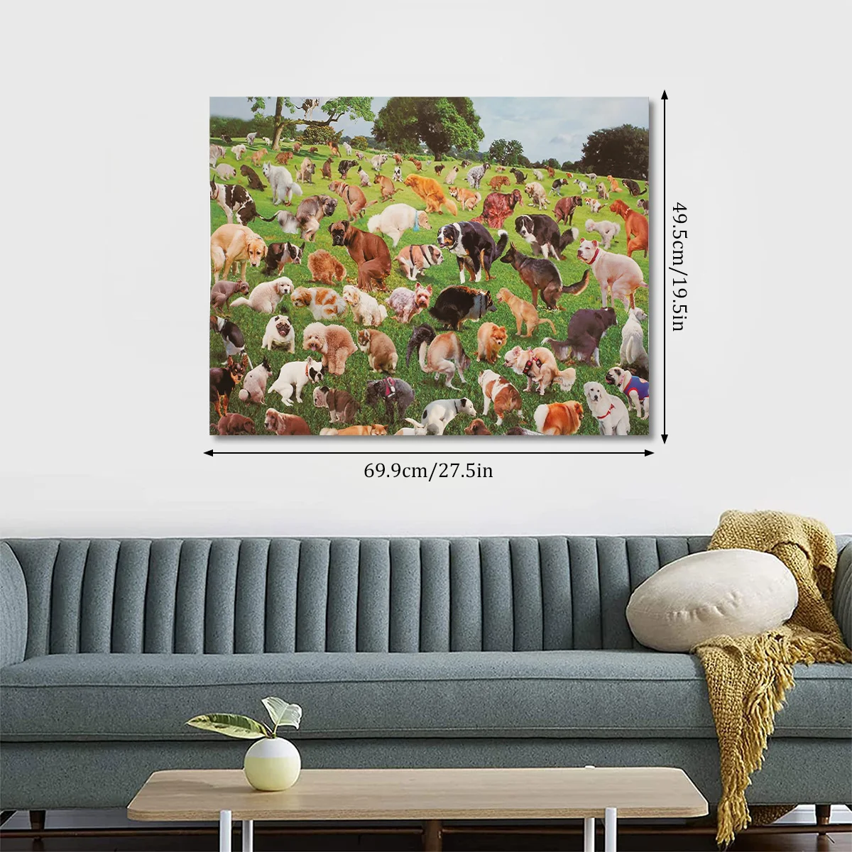 1000 Pcs Pooping Dog Puzzle 101 Pooping Puppies Funny Dog Jigsaw ...