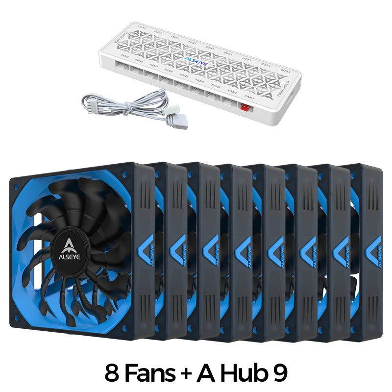 ALSEYE-8Pcs-Computer-Fan-Cooler-PWM-120mm-4pin-12V-PC-Fan-for-CPU ...