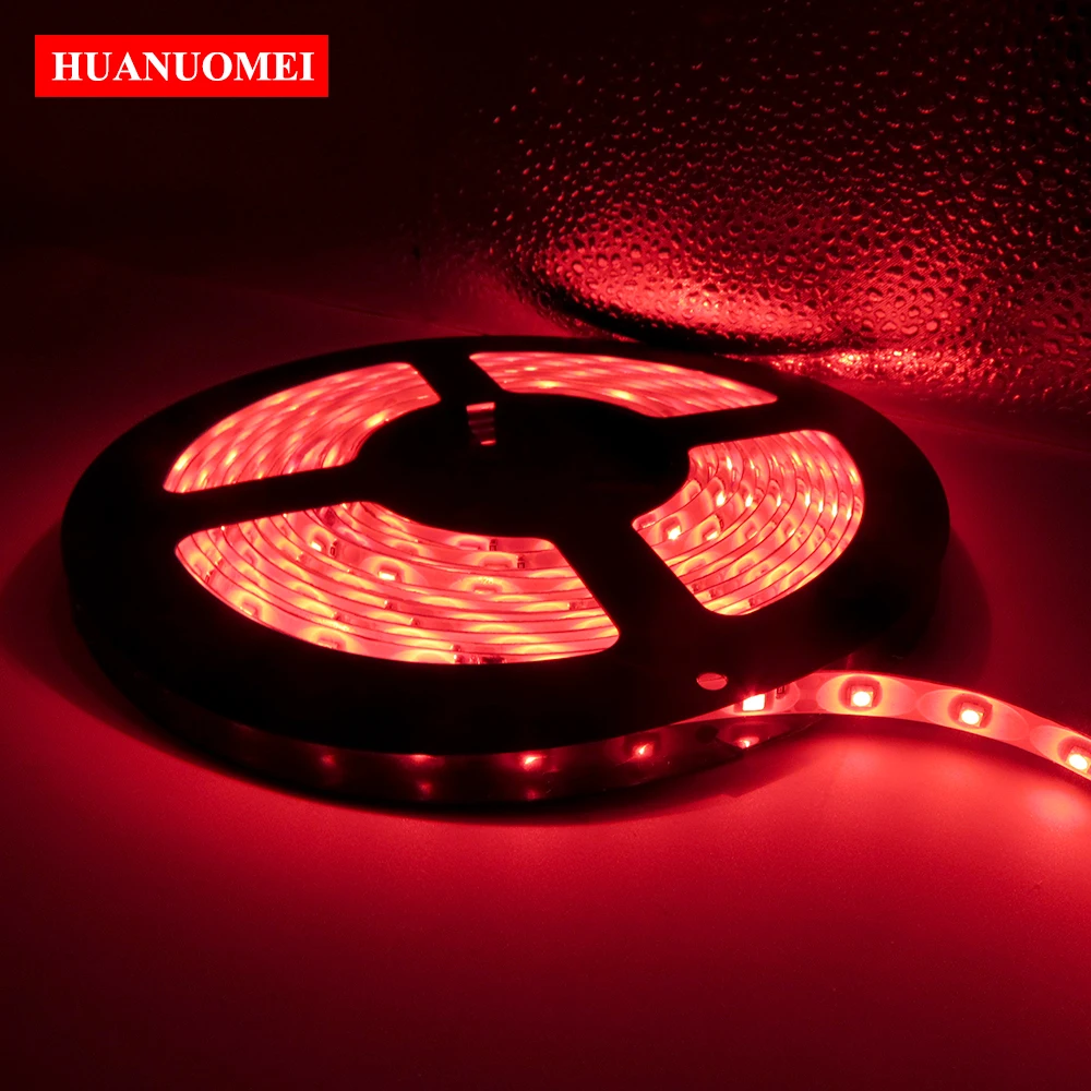 5M 60LEDs/M Flexible RED LED Strip 2835 SMD Light Waterproof IP65 Tape ...