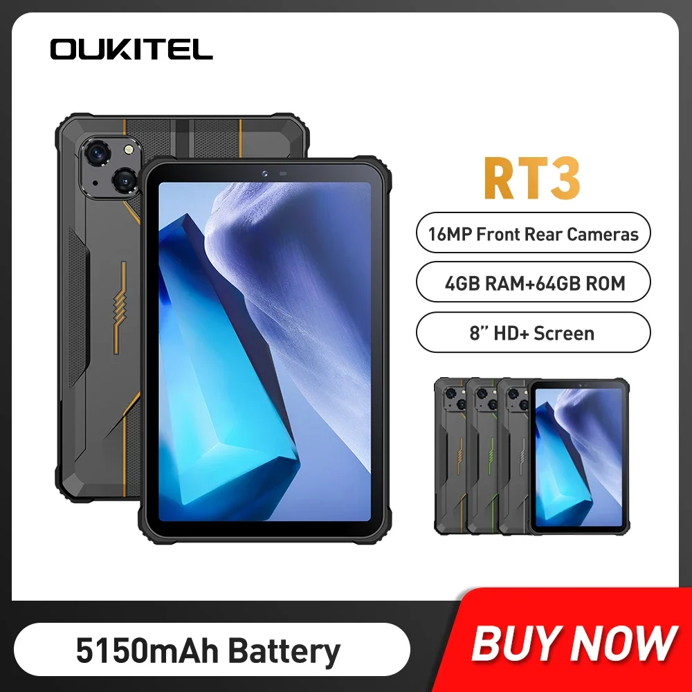 OUKITEL-RT3-Mini-Rugged-4G-Tablet-8Inch-HD-Display-Helio-P22-Octa-Core ...