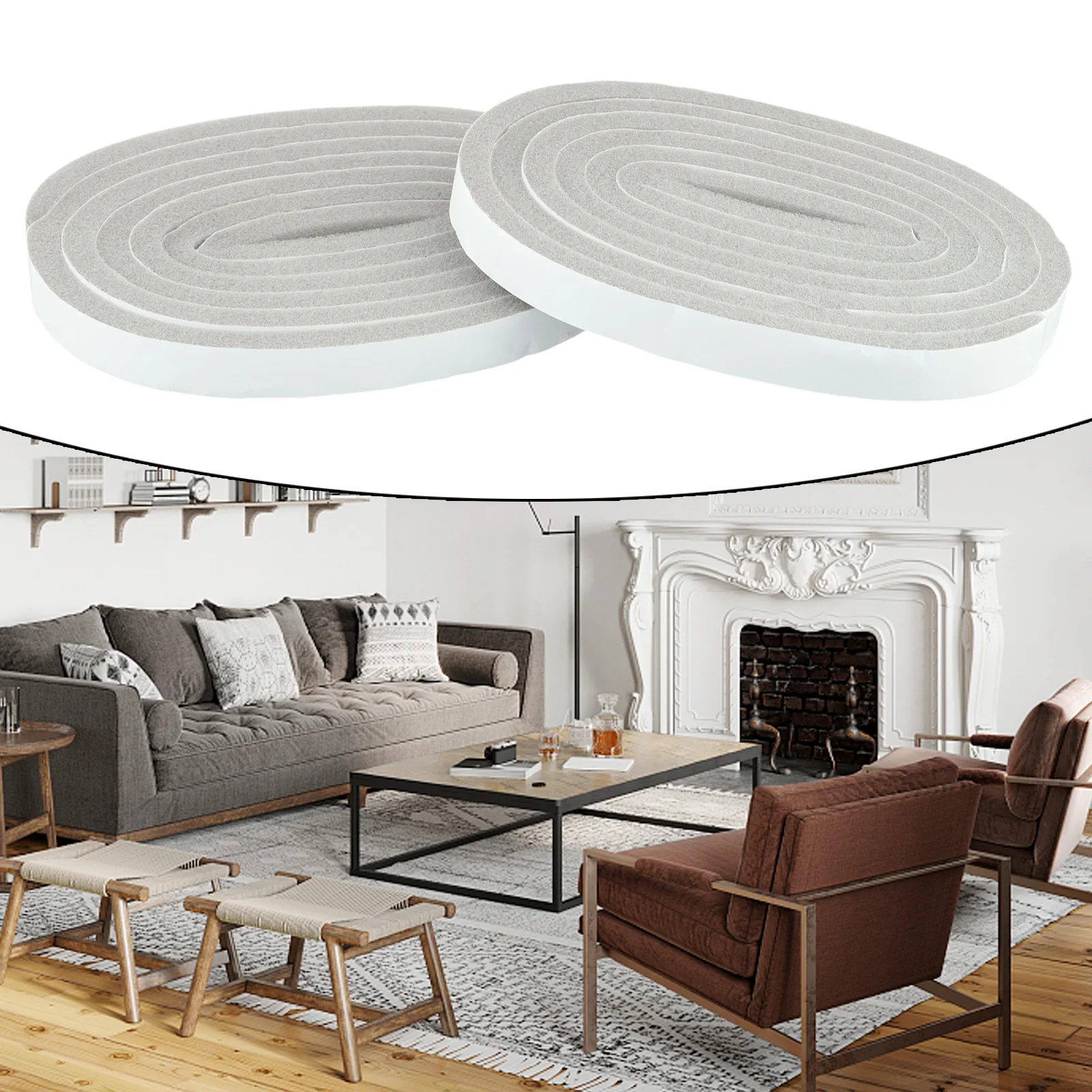 High-Quality-Replacement-Sealing-Strip-Anti-Aging-Door-Seam-Gray-white ...