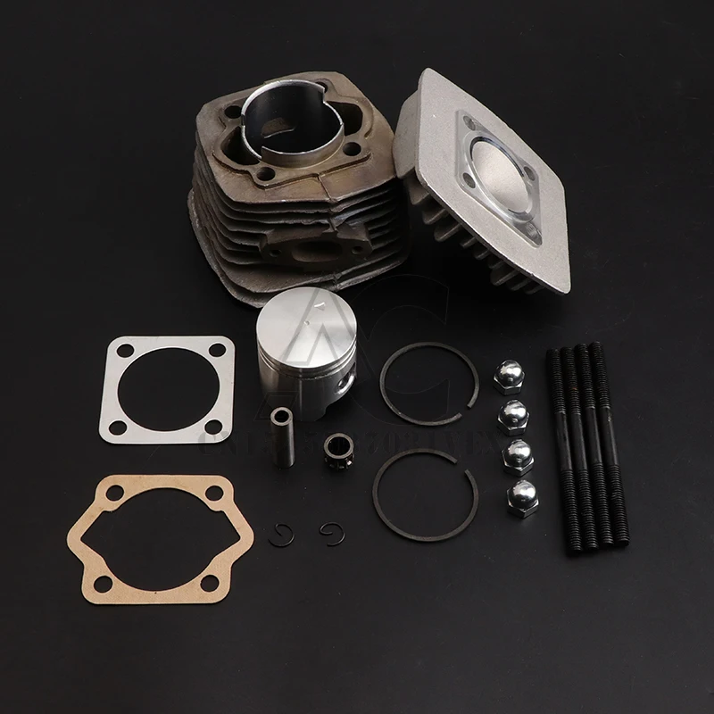 47mm Cylinder Head Set & Piston Kit Ring Fit 80CC Motorized Bicycle ...