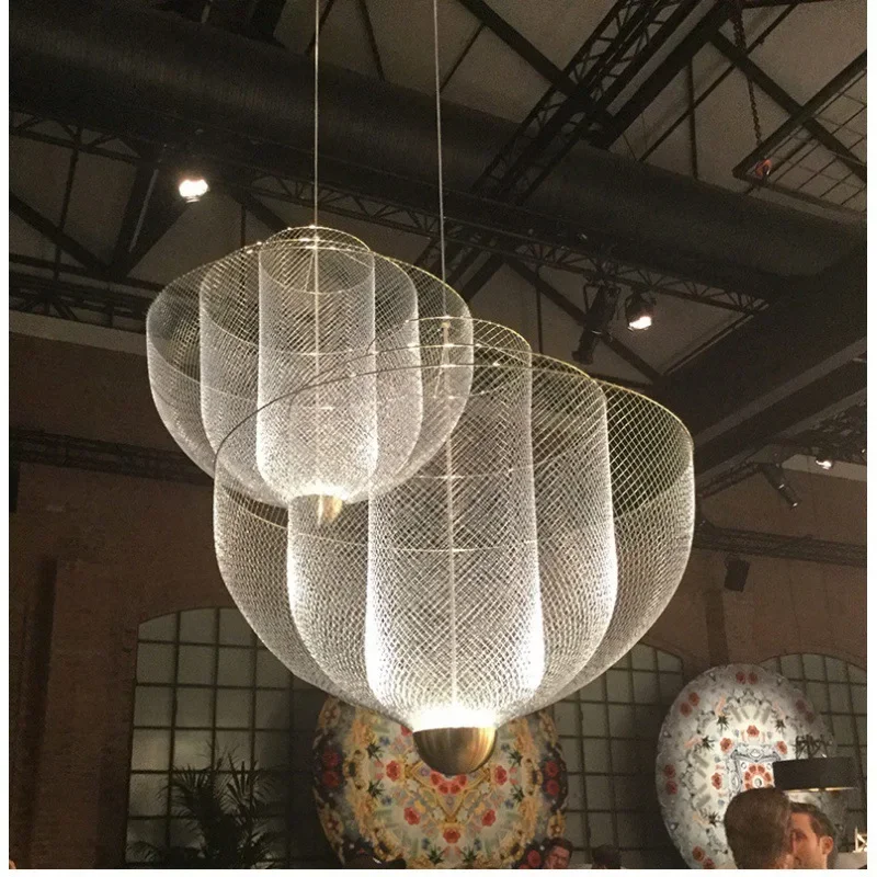Postmodern Living Room Pendant Lamp Villa Duplex Building Light and ...
