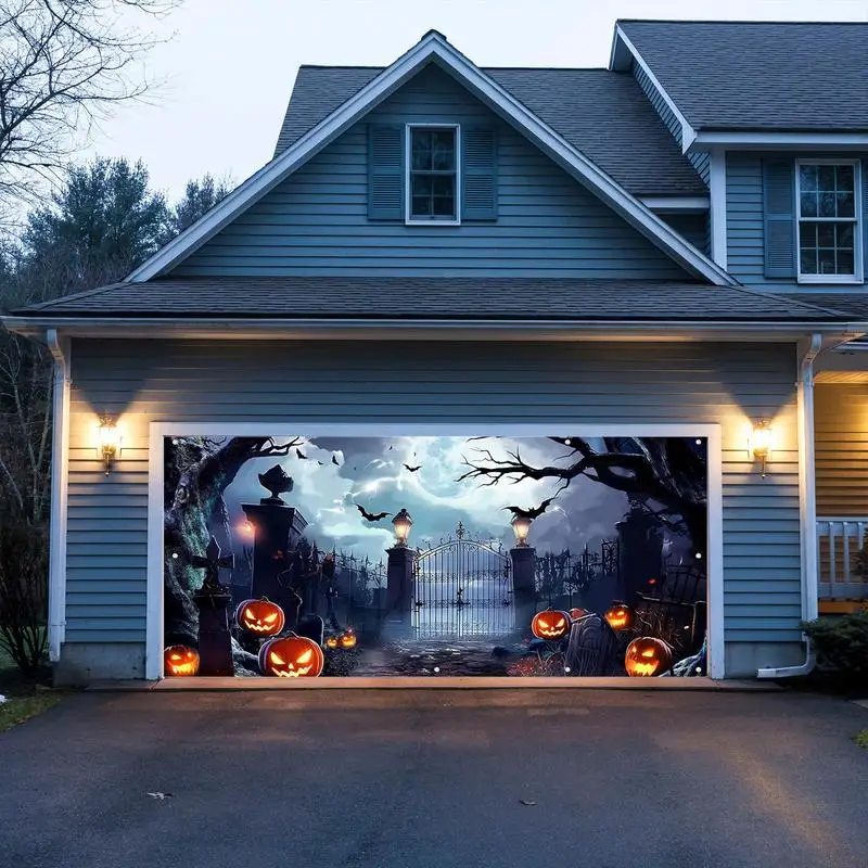 Halloween-Garage-Banner-13x6-Inches-Halloween-Decorations-Garage-Door ...