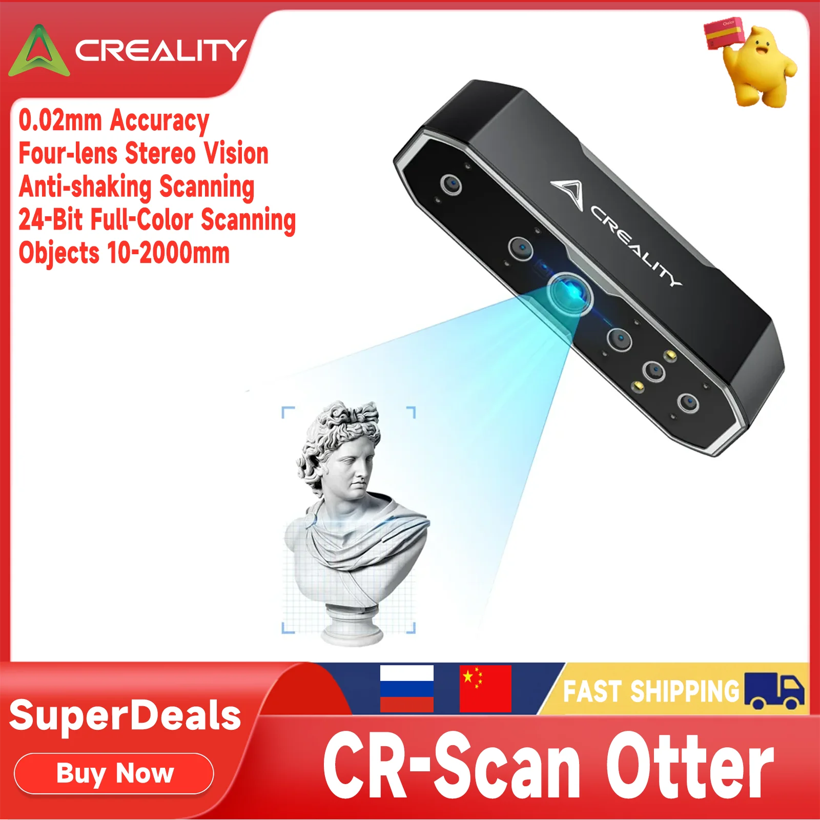 Creality-CR-Scan-Otter-3D-Scanner-0-02mm-Accuracy-4-lens-Stereo-Vision ...