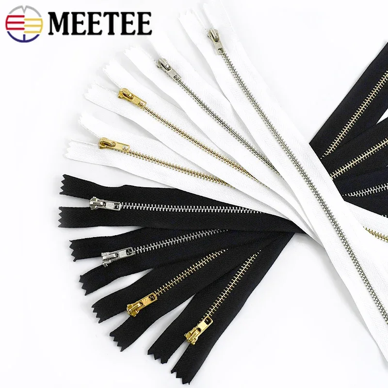 4/10/20Pcs 3# Metal Zippers Close End Zips for Bag Jeans Auto Lock ...