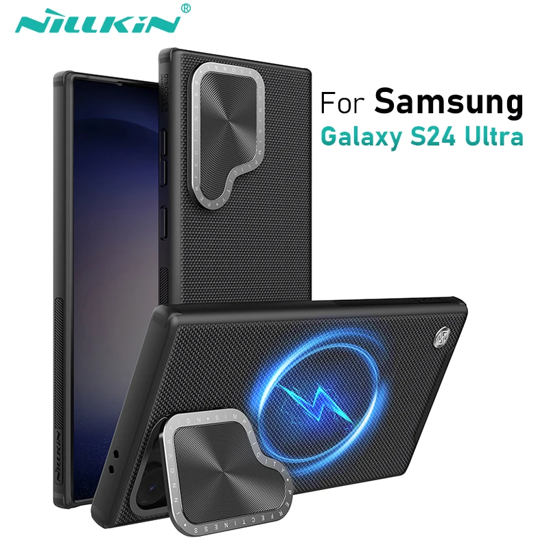 NILLKIN-Capa-de-carregamento-sem-fio-para-Samsung-Galaxy-S24-Ultra-estojo-magn-tico-suporte ...