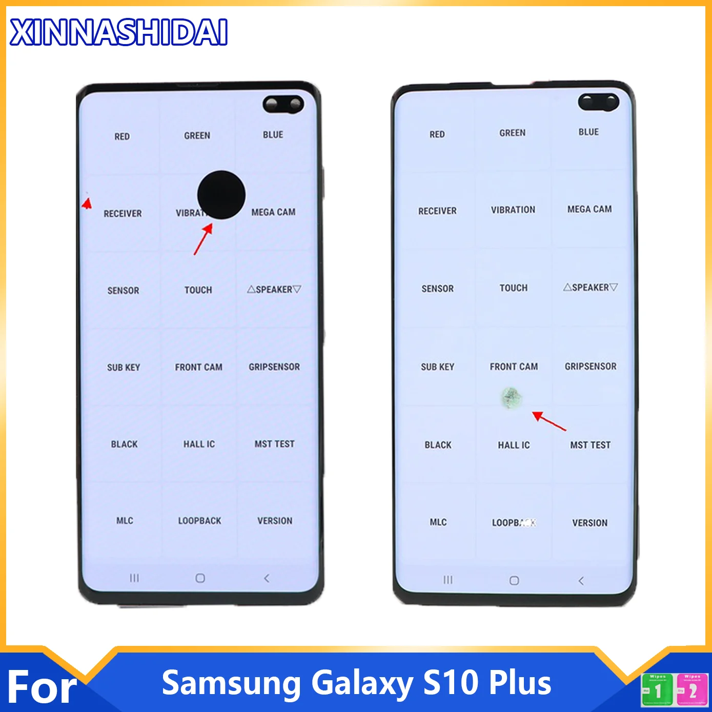 Display-LCD-Touch-Screen-digitalizador-com-pontos-pretos-100-testado ...