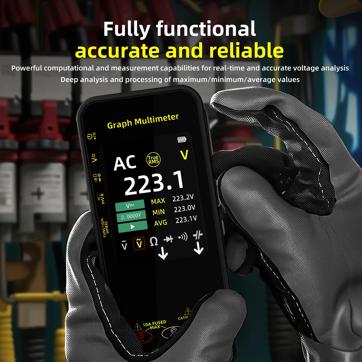 BSIDE Intelligent Digital Multimeter, Voltage Waveform Recording ...