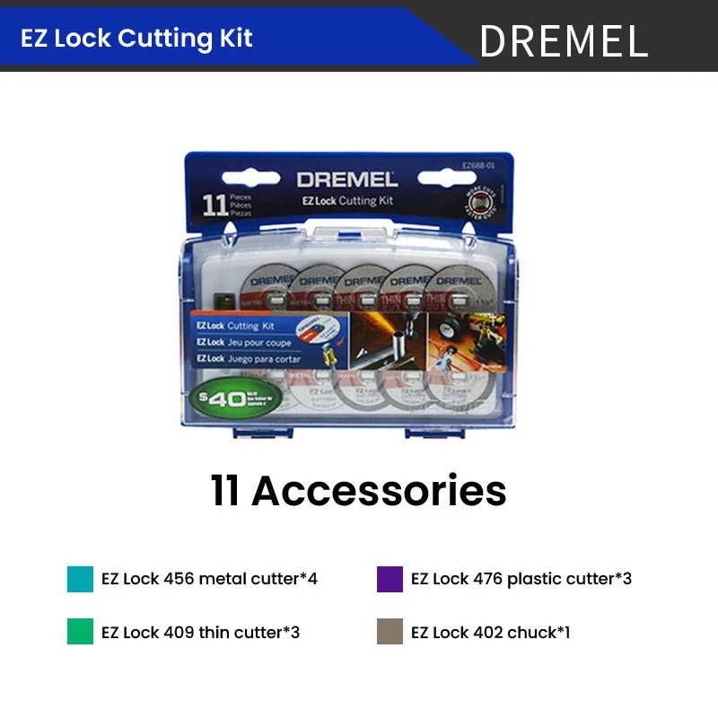 Dremel-EZ688-01-11pcs-EZ-Lock-Cutting-Kit-476-Plastic-Cutter-402-Chuck ...