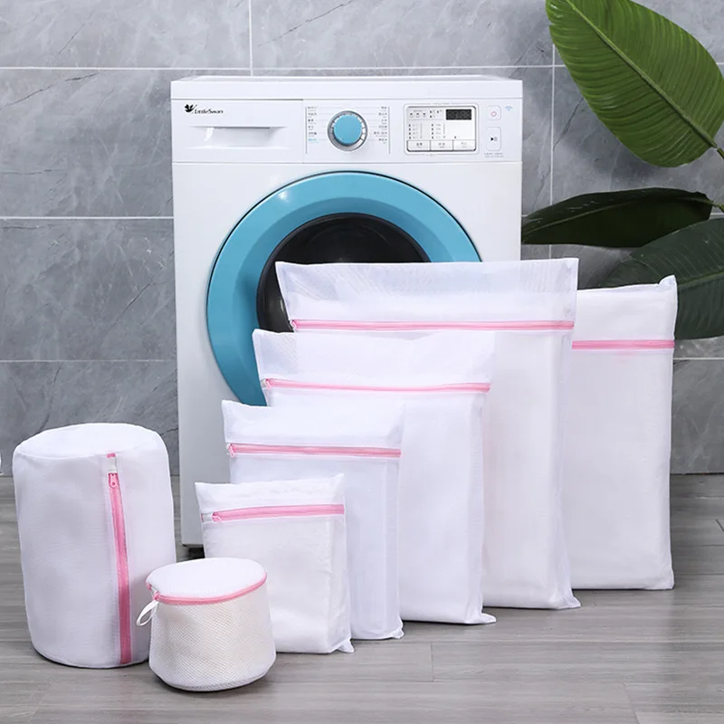 3-Size-Reusable-Washing-Bag-Zipped-Laundry-Bags-Washing-Machine ...