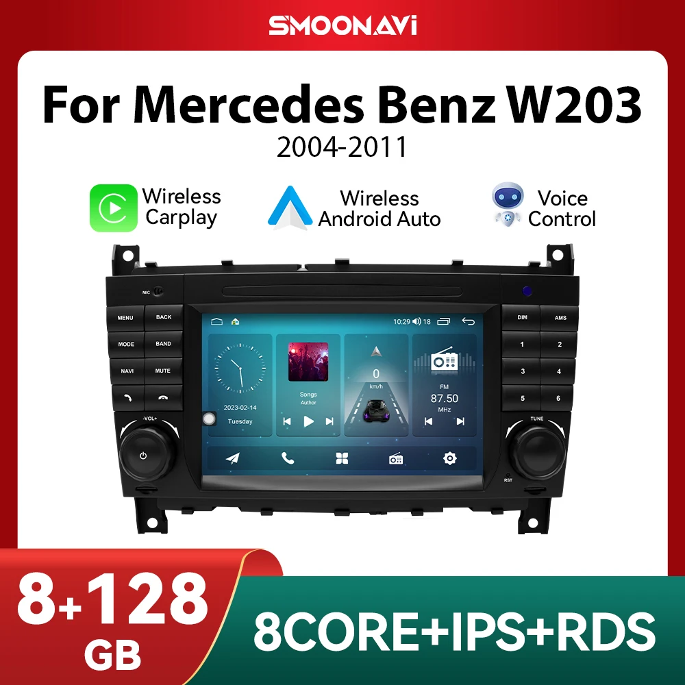Android-12-Carplay-8GB-128GB-Car-Radio-Player-For-Mercedes-Benz-W203 ...