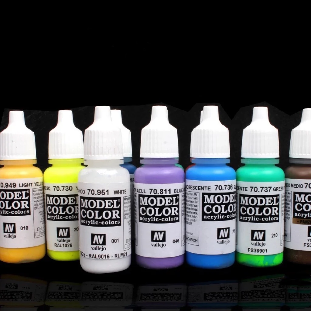Vallejo Model-pinturas acrílicas de colores de guerra, 17ml/botella, Color número 49-72, más ...