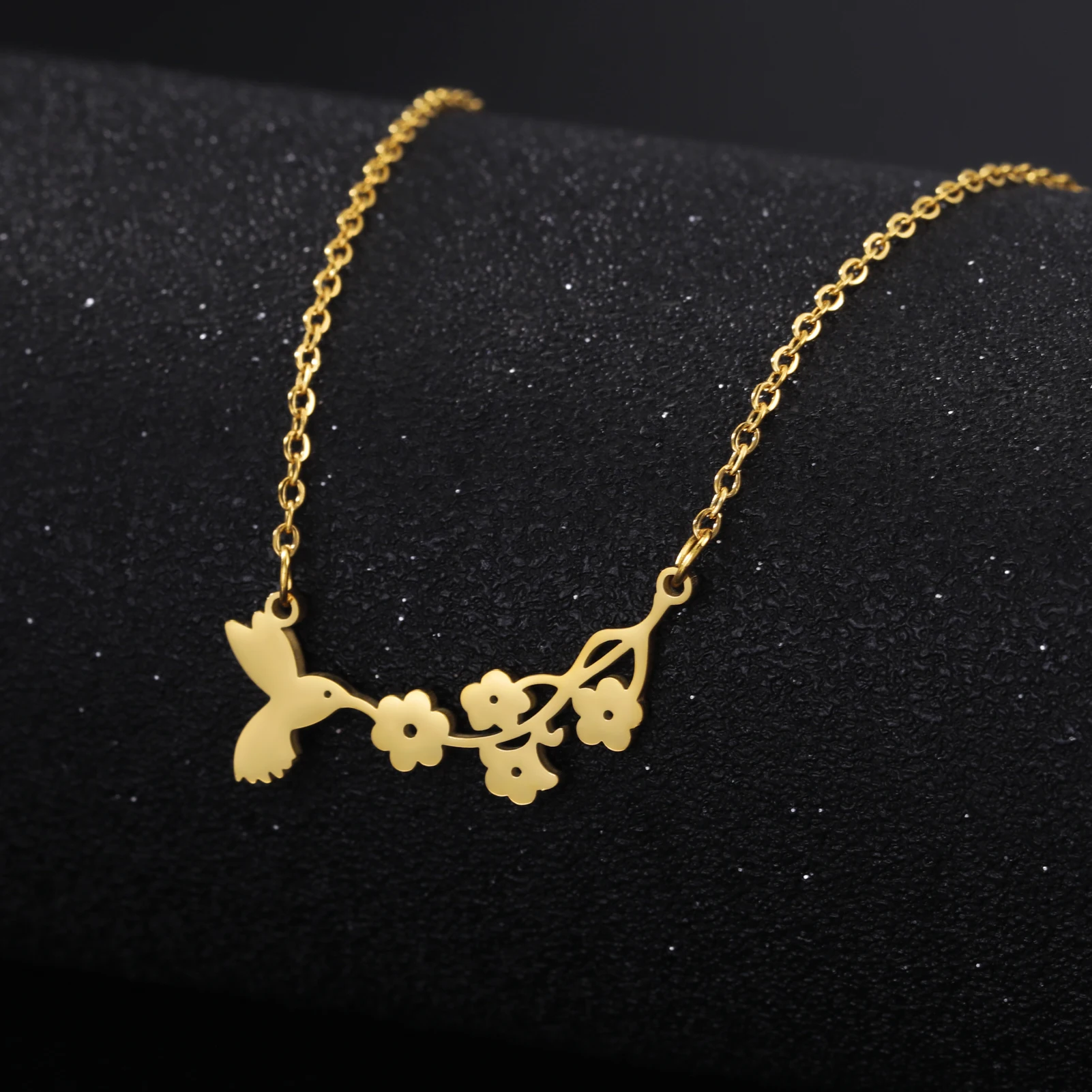 Skyrim-Bird-Flowers-Pendant-Necklace-Women-Stainless-Steel-Gold-Color ...