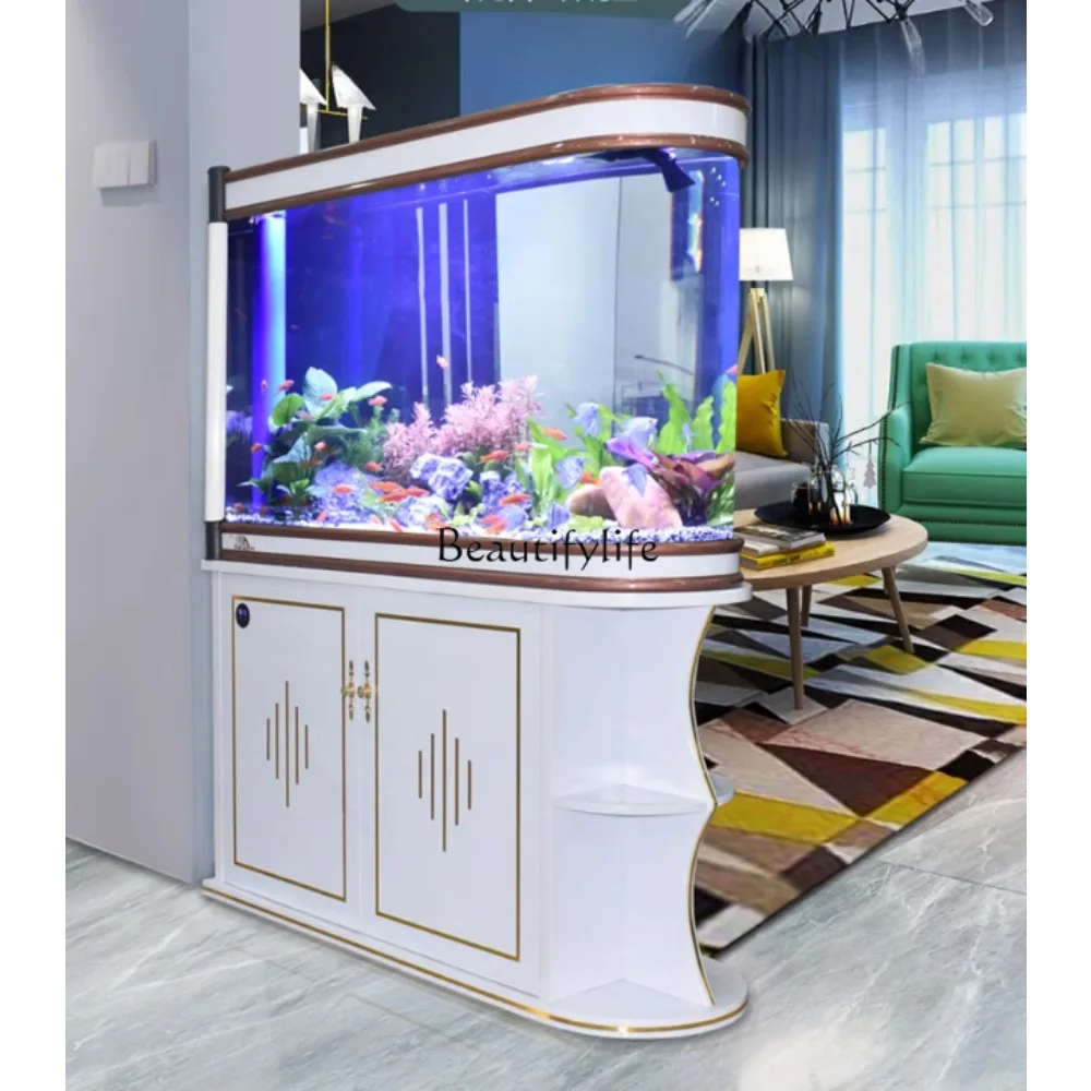 Fish-Tank-Living-Room-Floor-Home-Medium-and-Large-Screen-Hallway ...