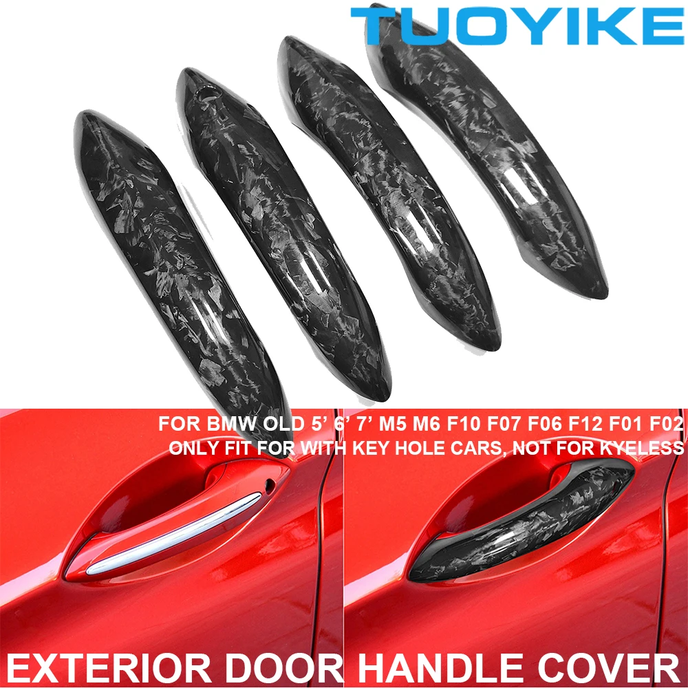 LHD-RHD-Real-Forged-Carbon-Fiber-Exterior-Outer-Door-Handle-Cover-Trim ...