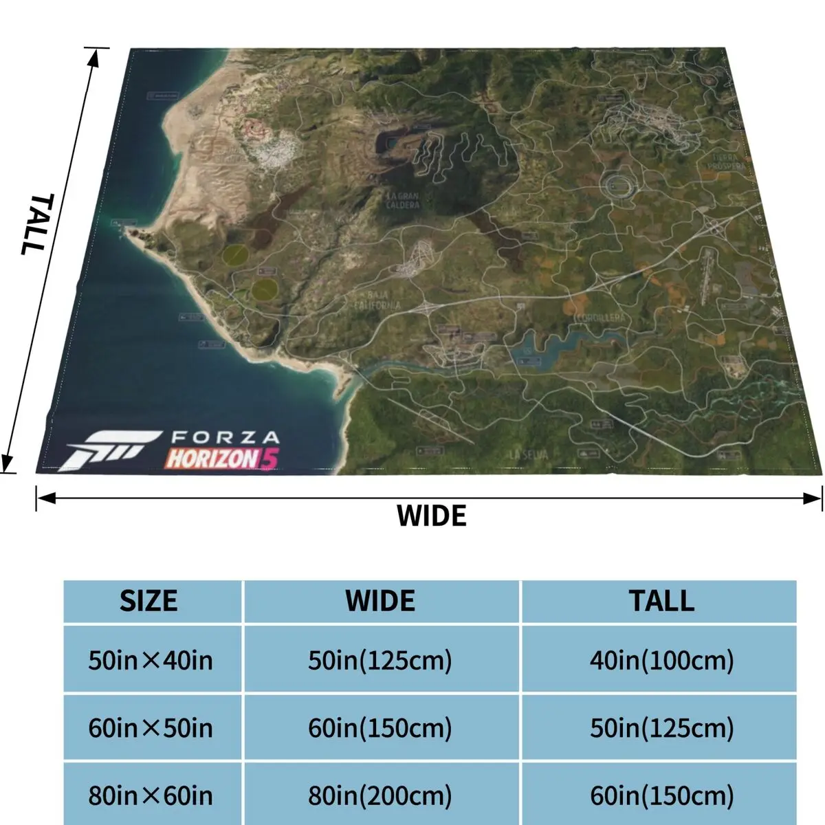 Forza Horizon 2 Map Comparison
