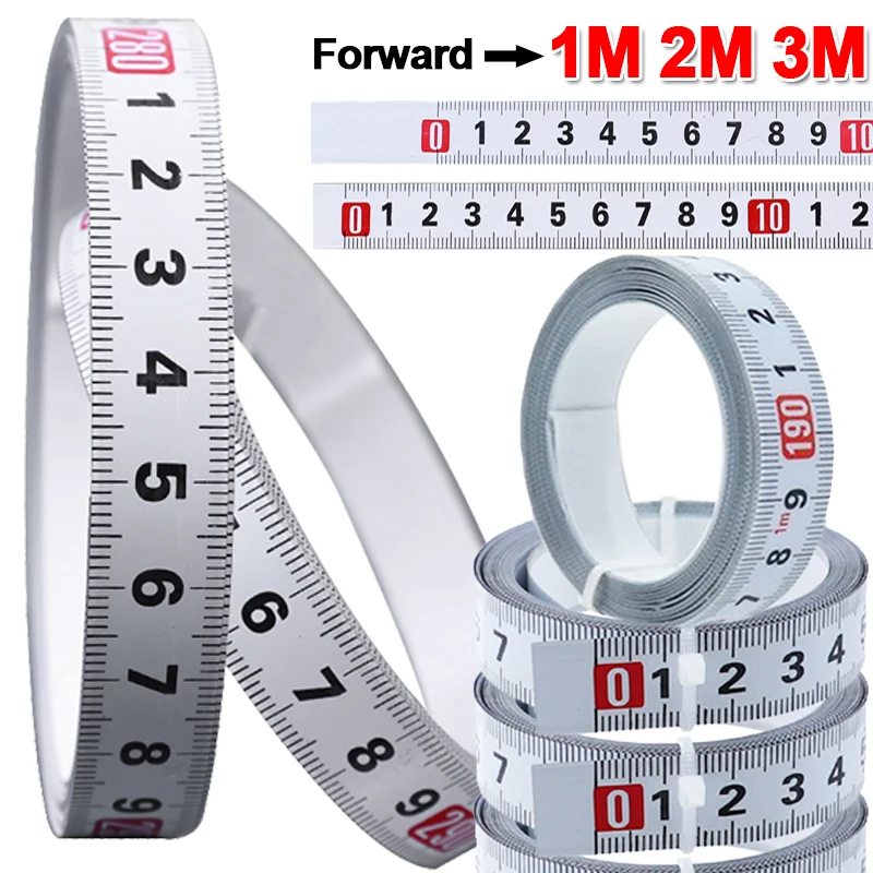 3-2-1M-Cuttable-Self-Adhesive-Scale-Measuring-Tape-16mm-Width-Metal ...