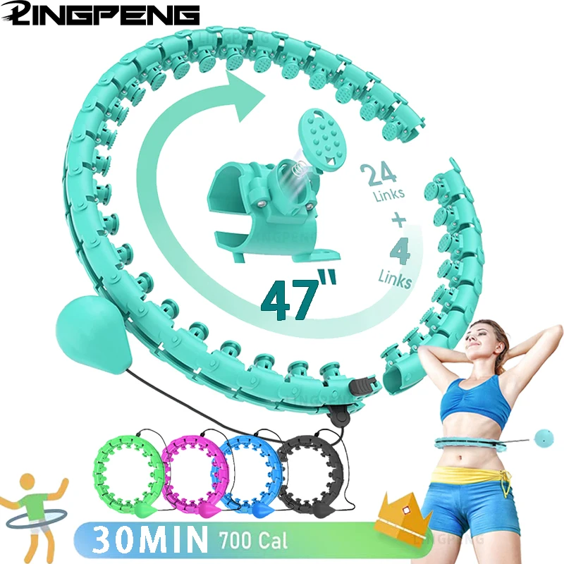Hula-Circle-Fit-Hoop-ponderado-inteligente-para-adultos-aro-de-Fitness ...
