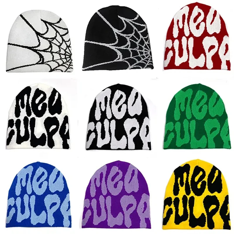Mea-Culpa-gorros-de-punto-para-hombre-y-mujer-Gorro-de-lana-Kpop-Gorro ...