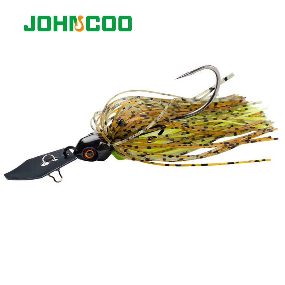 JOHNCOO 9g Chatter Bait Spinner Bait Weedless Fishing Lure Buzzbait ...