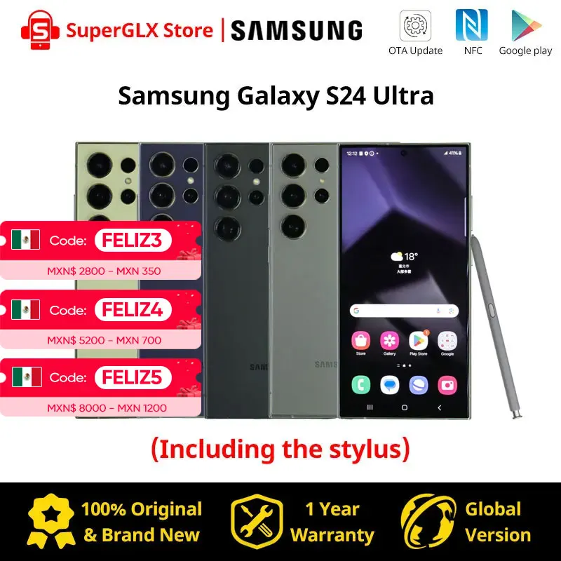 2024-New-Samsung-Galaxy-S24-Ultra-5G-Smartphone-256GB-512GB-Snapdragon ...