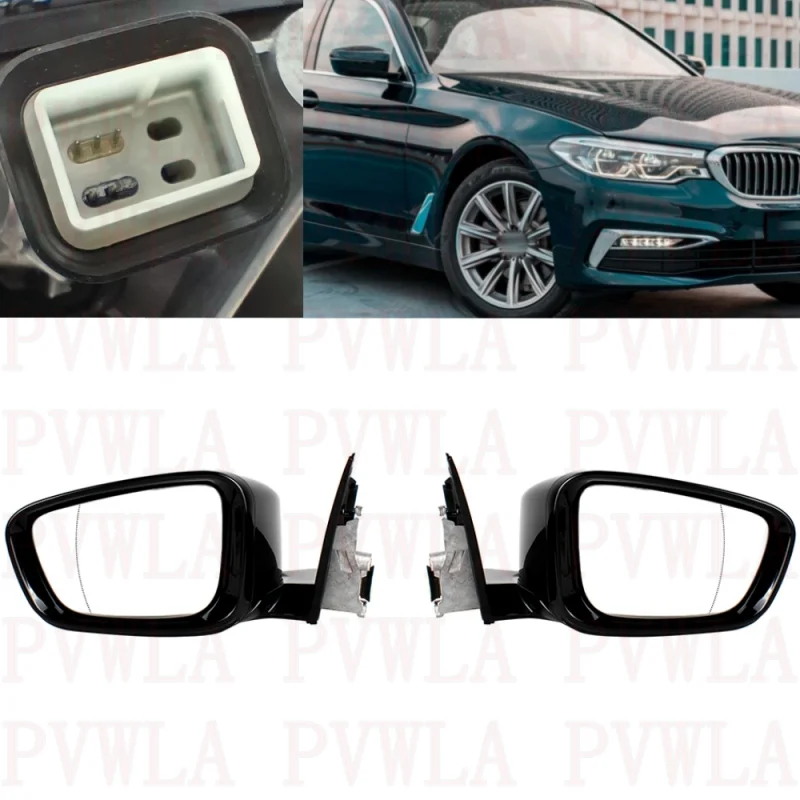Car-Pair-Black-Painted-Heated-Power-Adjust-Blind-Line-Turn-Lamp ...