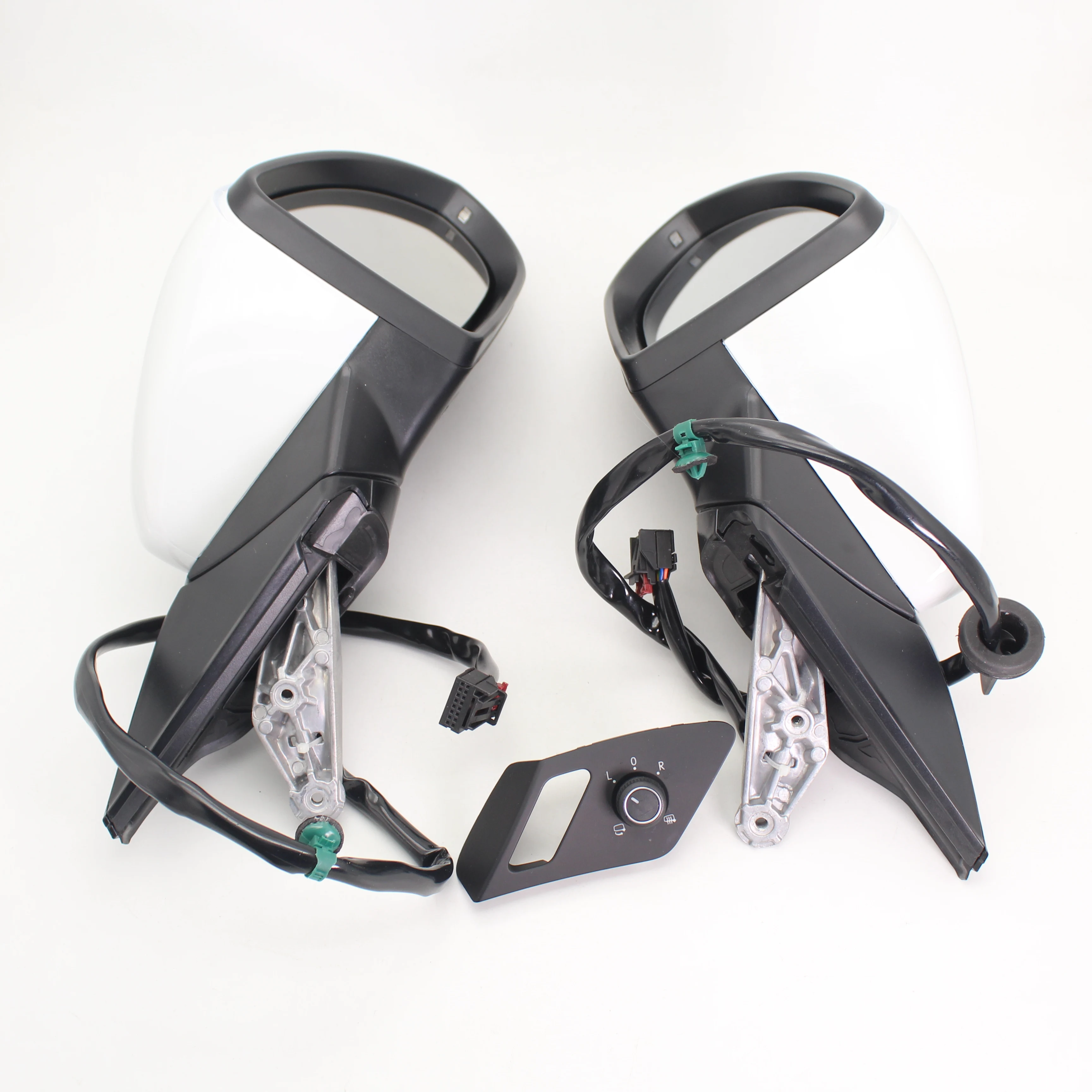 Auto Fold Mirror Electric Folding Side Mirror With Switch For VW Golf 7 ...