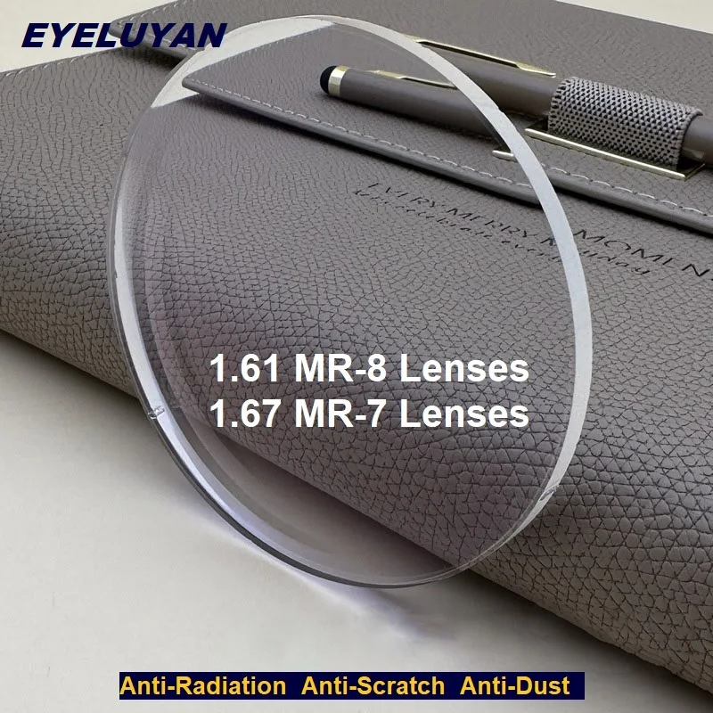 1.61 MR-8 1.67 MR-7 Index Lenses Thinner Super Tough Prescription ...