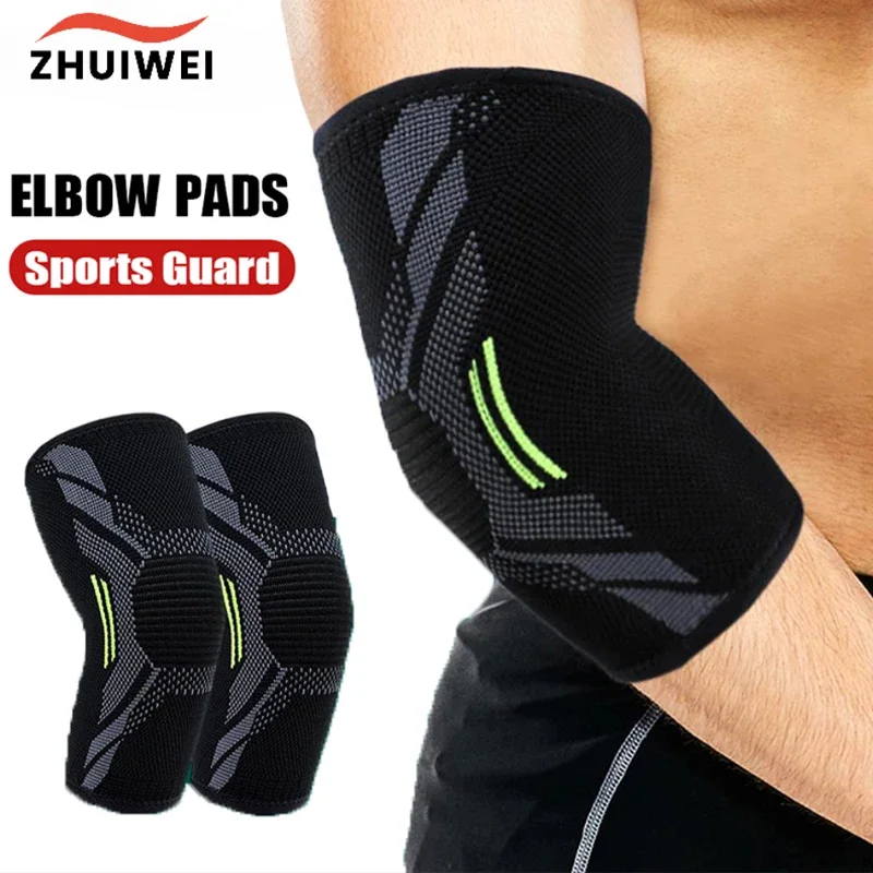 1Pcs-Sports-Nylon-Knitted-Elbow-Pads-Highly-Compression-Prevent-Joint ...