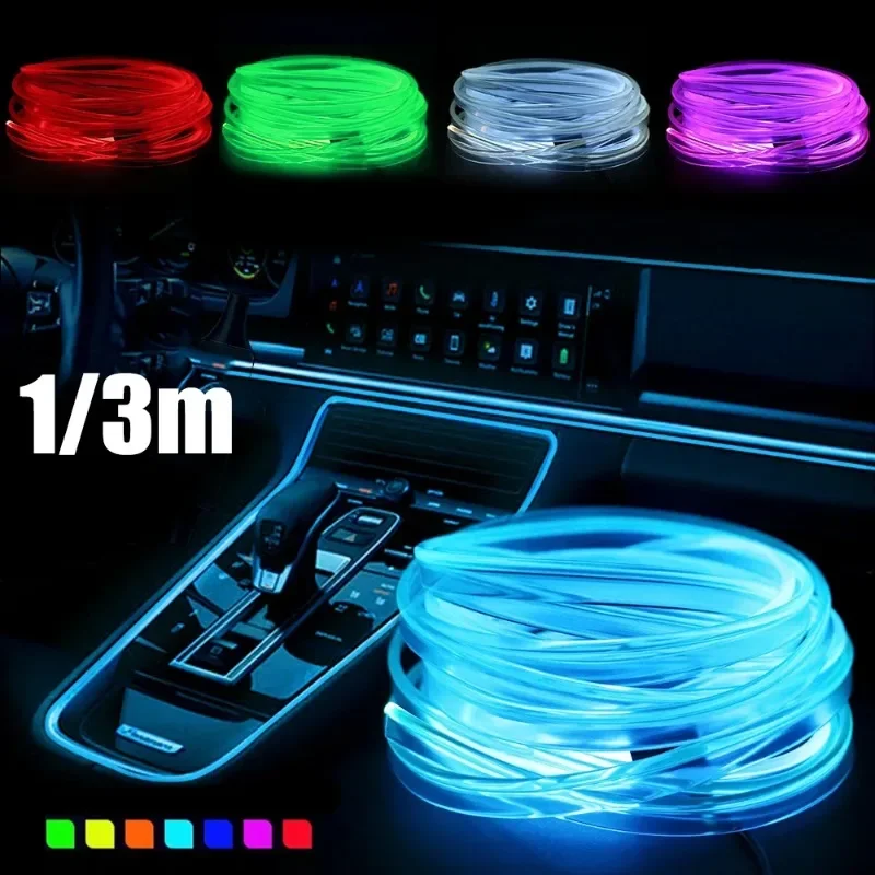 1/3M Car Dashboard Decorative Ambient Light Strip Cuttable LED Light ...