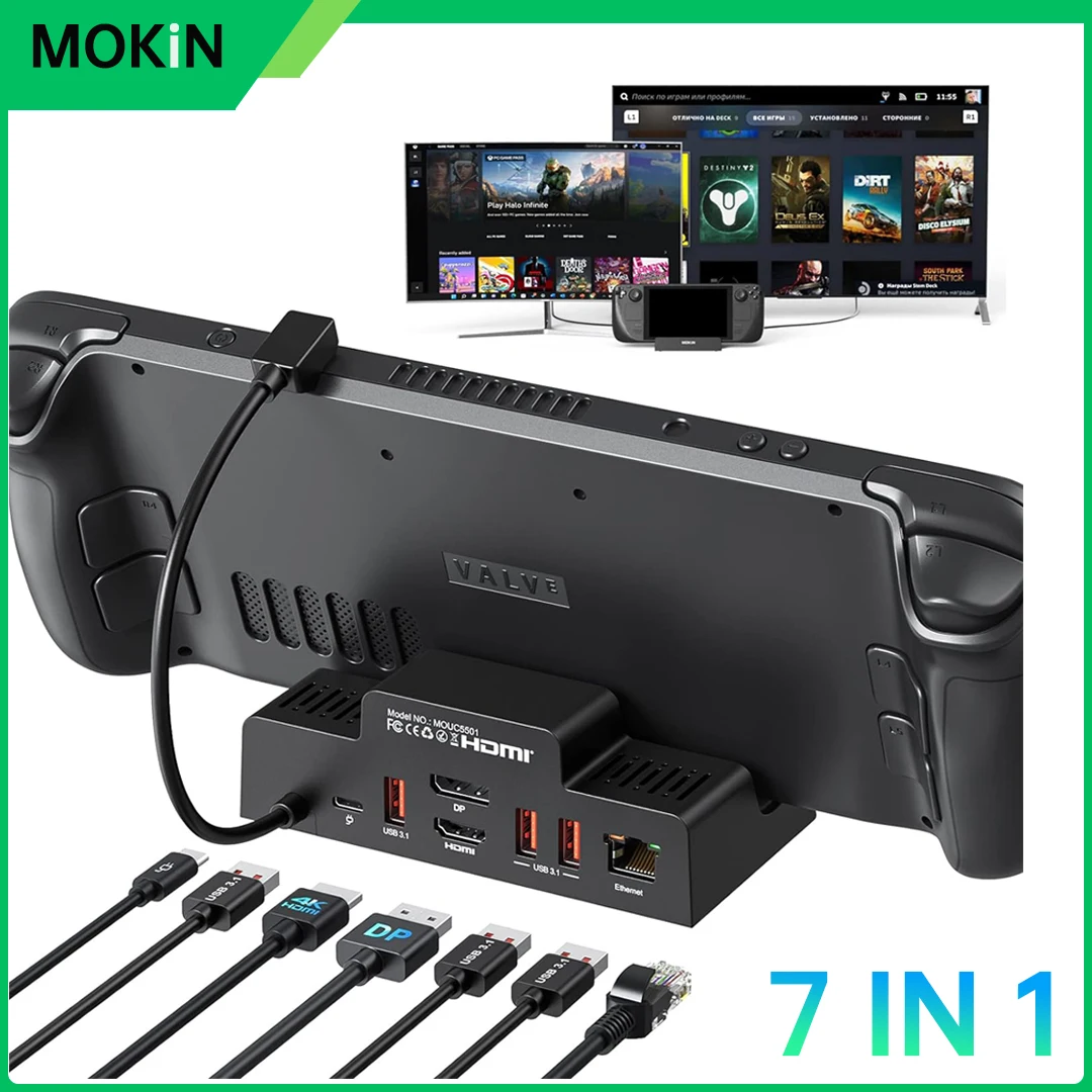 MOKN-Dual-Monitor-Docking-Station-Steam-Deck-Dock-com-HDMI-4K-60Hz ...