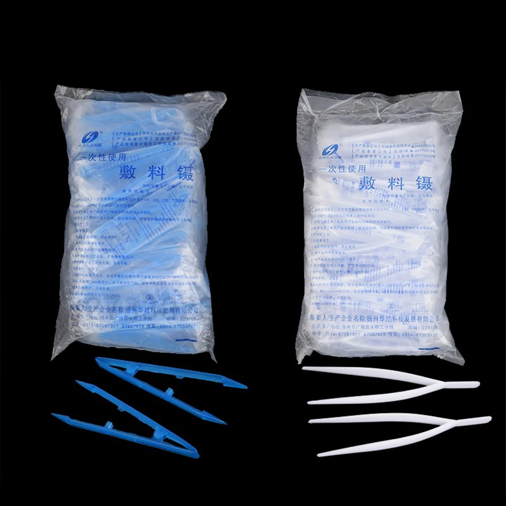 Polystyrene Dressing Clips | Plastic Medical Tweezers | 10 Pcs Plastic ...