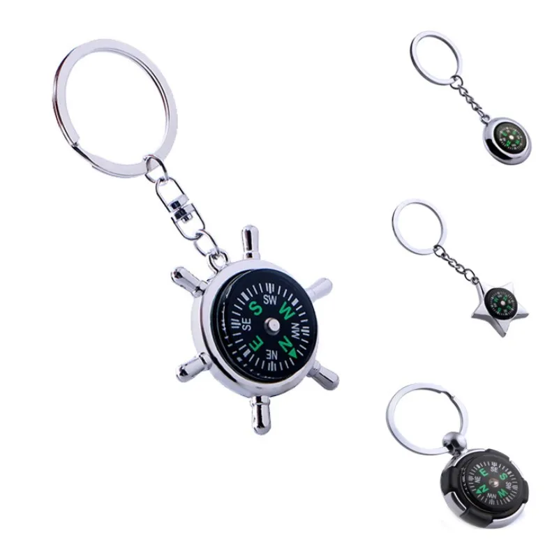 Rudder compass Keychain- New Multifunctional keychain male keyring ...
