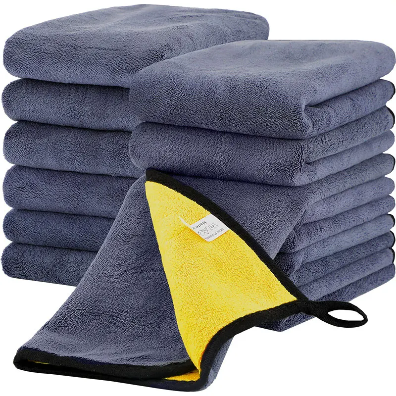 Microfiber-Cleaning-Towel-Thicken-Soft-Drying-Cloth-Car-Body-Washing ...