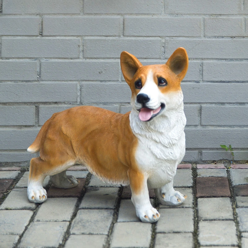 Creative-Animal-Model-Fake-Dog-Simulation-of-Large-Corgi-Dog-Decoration ...